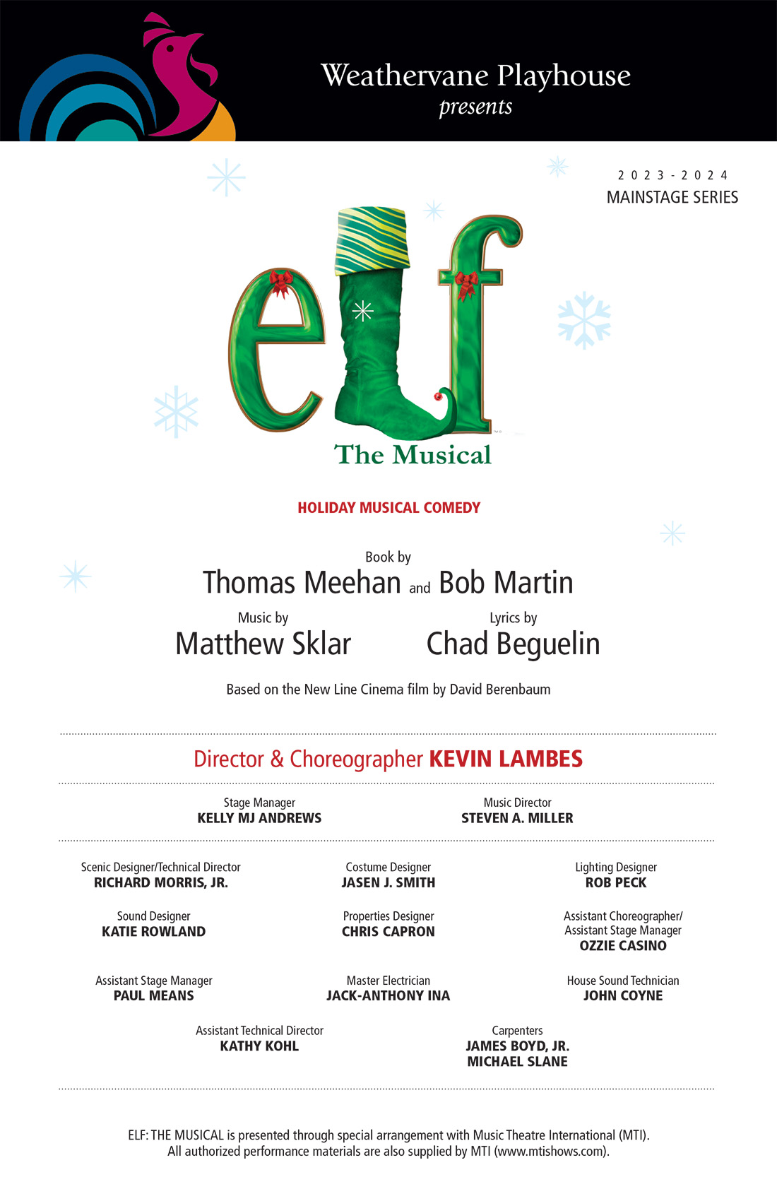Weathervane Playhouse - Elf the Musical