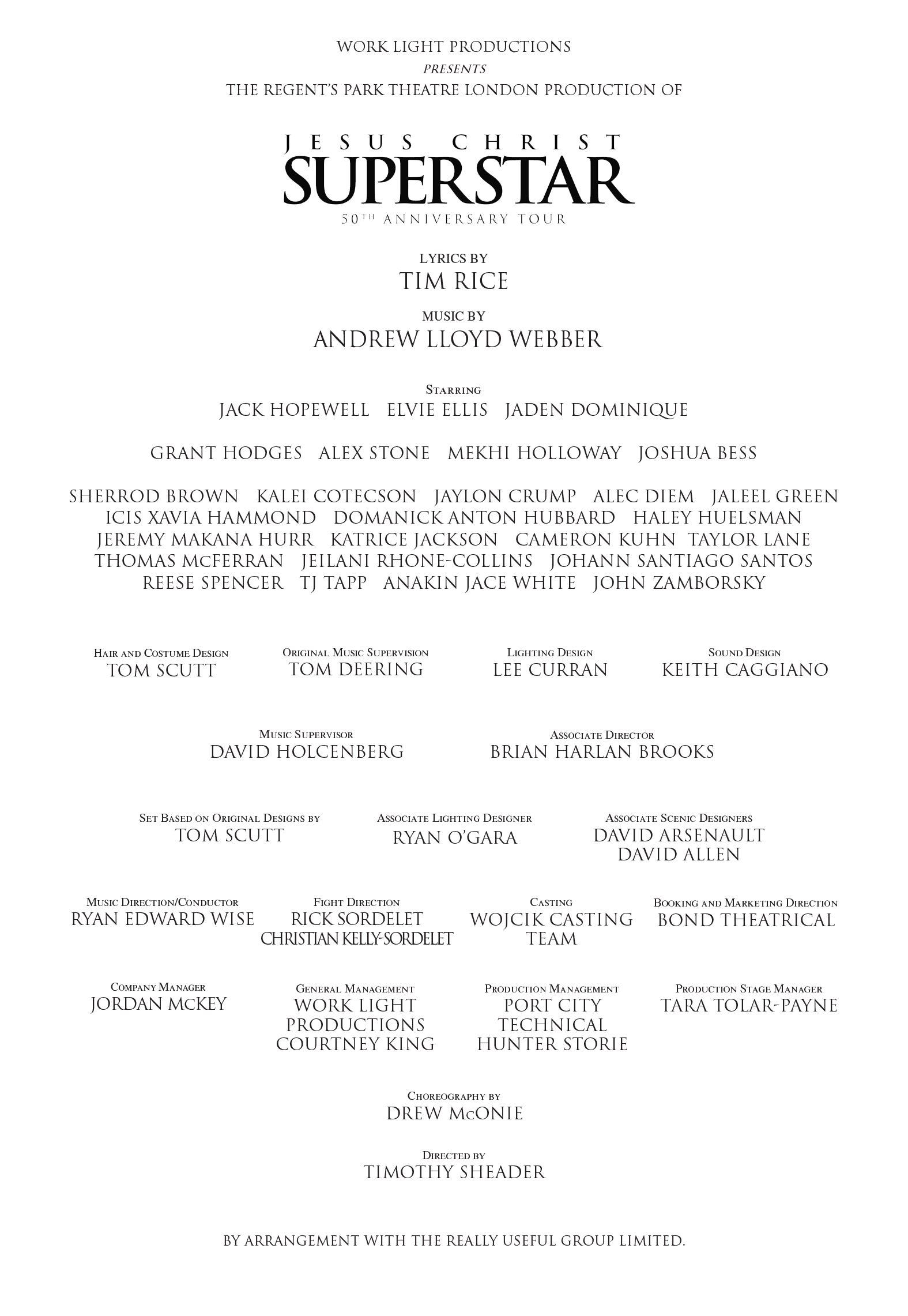 Broadway at The King Center - Jesus Christ Superstar